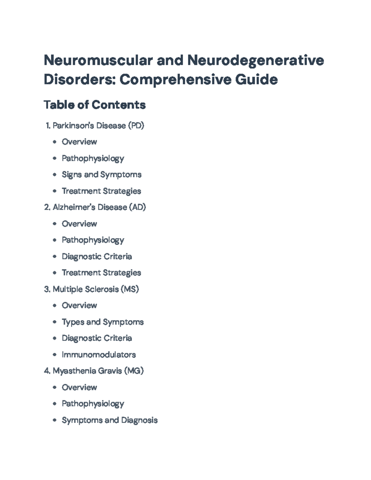 Comprehensive Guide to Neuromuscular and Neurodegenerative Disorders ...