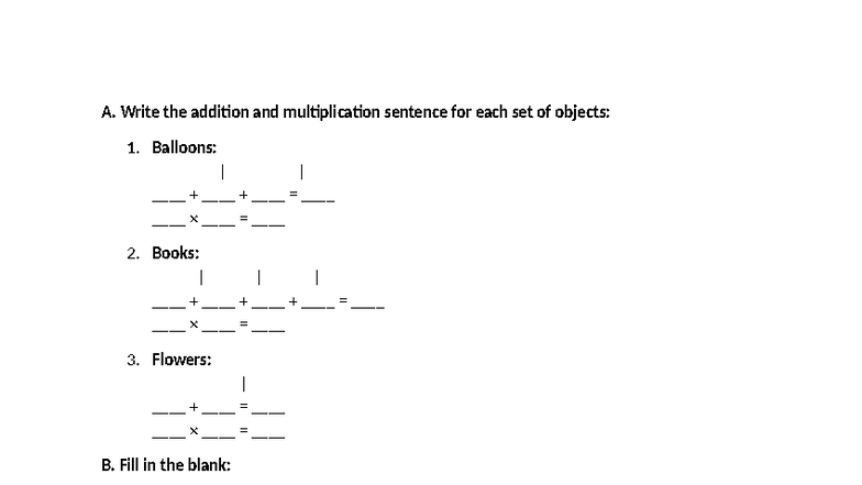 Math Operations and Grouping Exercises - ENG 1 - Studocu