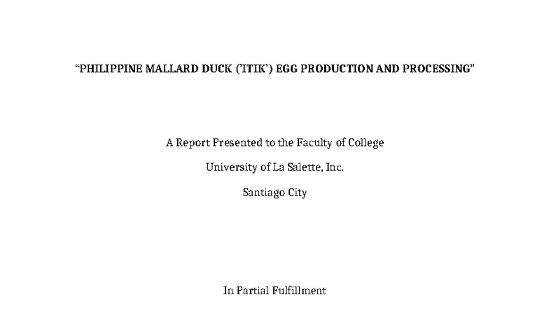 Environmental Science and Engineering: Mallard Duck Egg Production ...