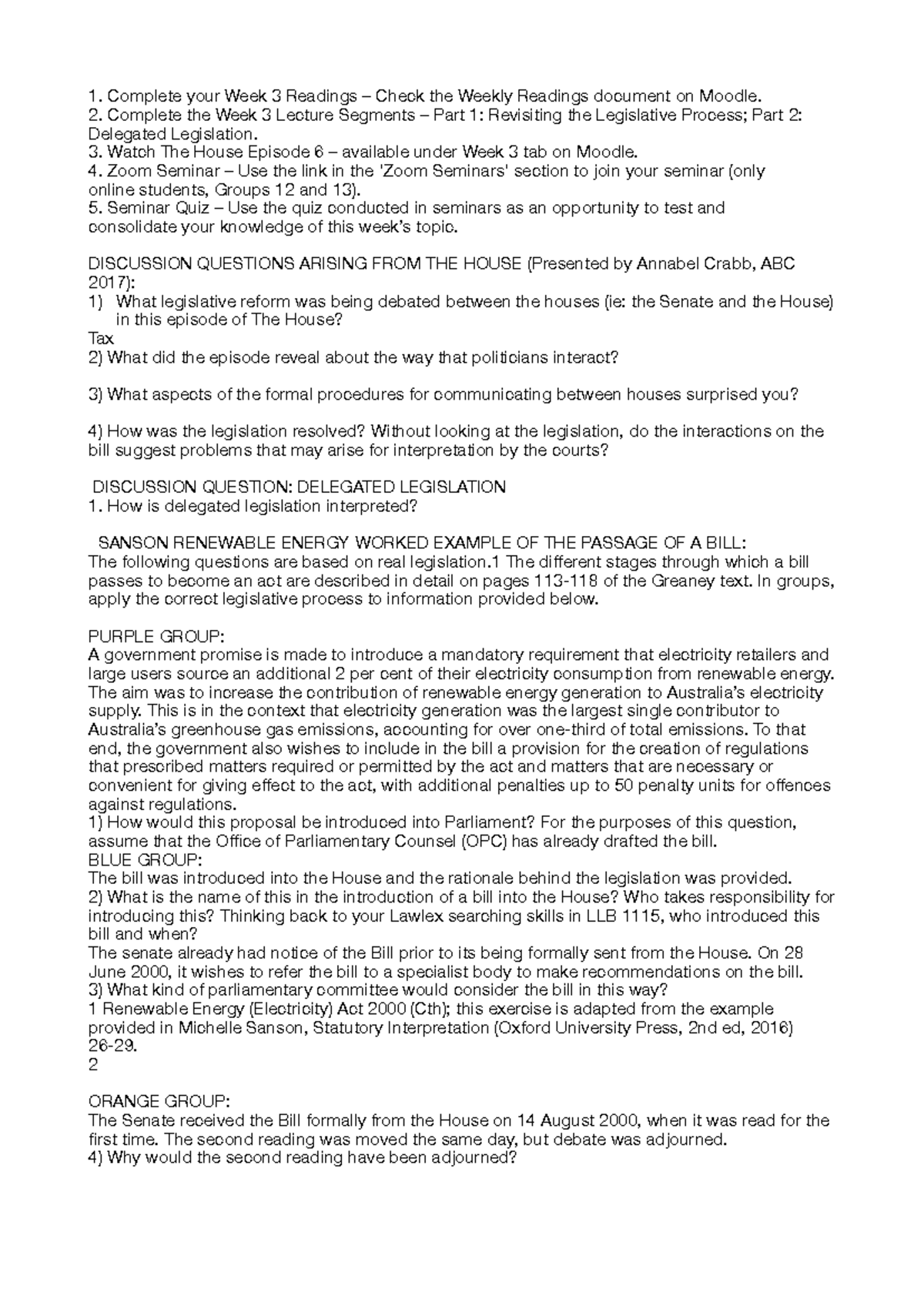 Week3interpreting - week 3 notes - Complete your Week 3 Readings ...