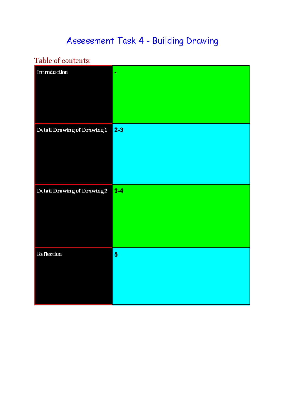 Assessment Task 4 - Building Drawing & AutoCAD Skills Reflection - Studocu