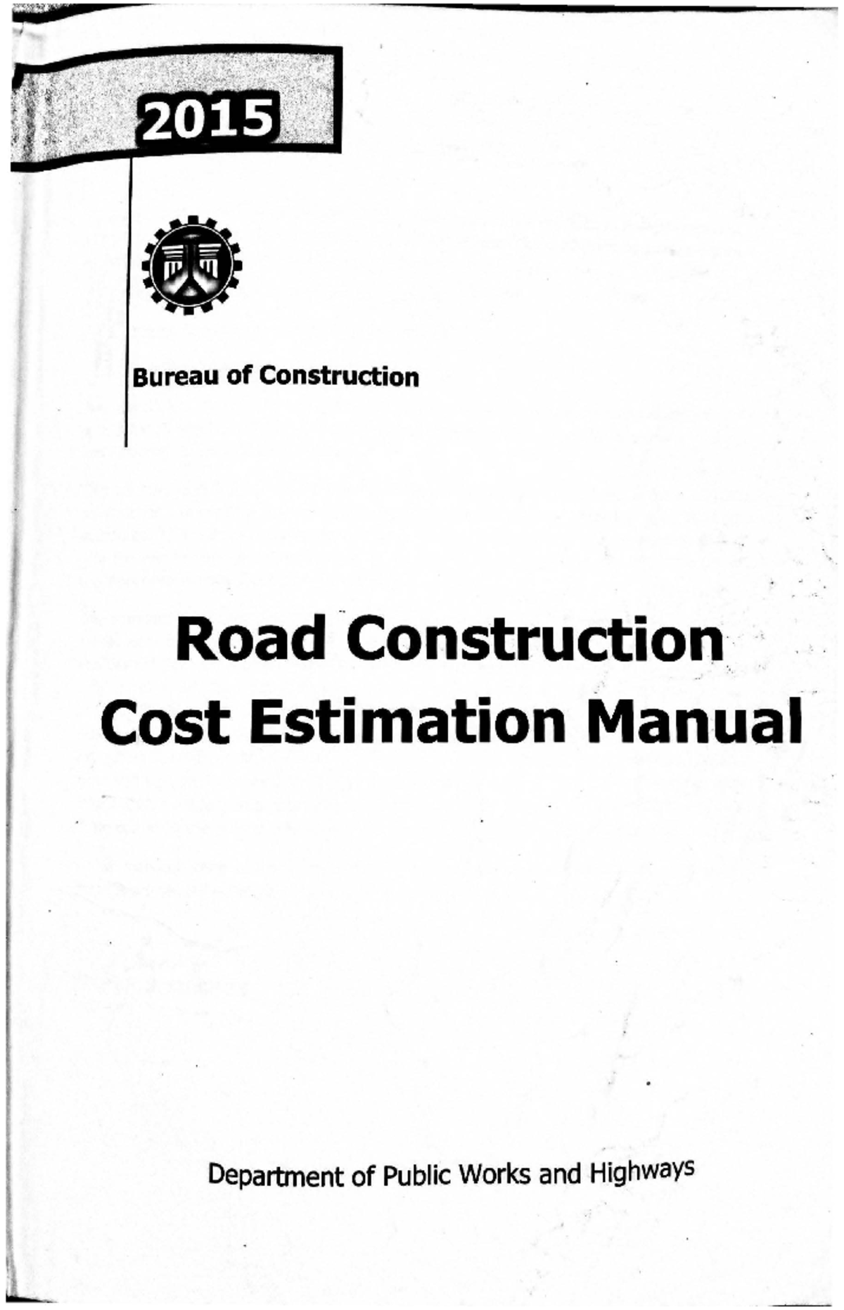 Detailed Unit Price Analysis (DUPA) Manual (DPWH) - 2018 Edition - Studocu