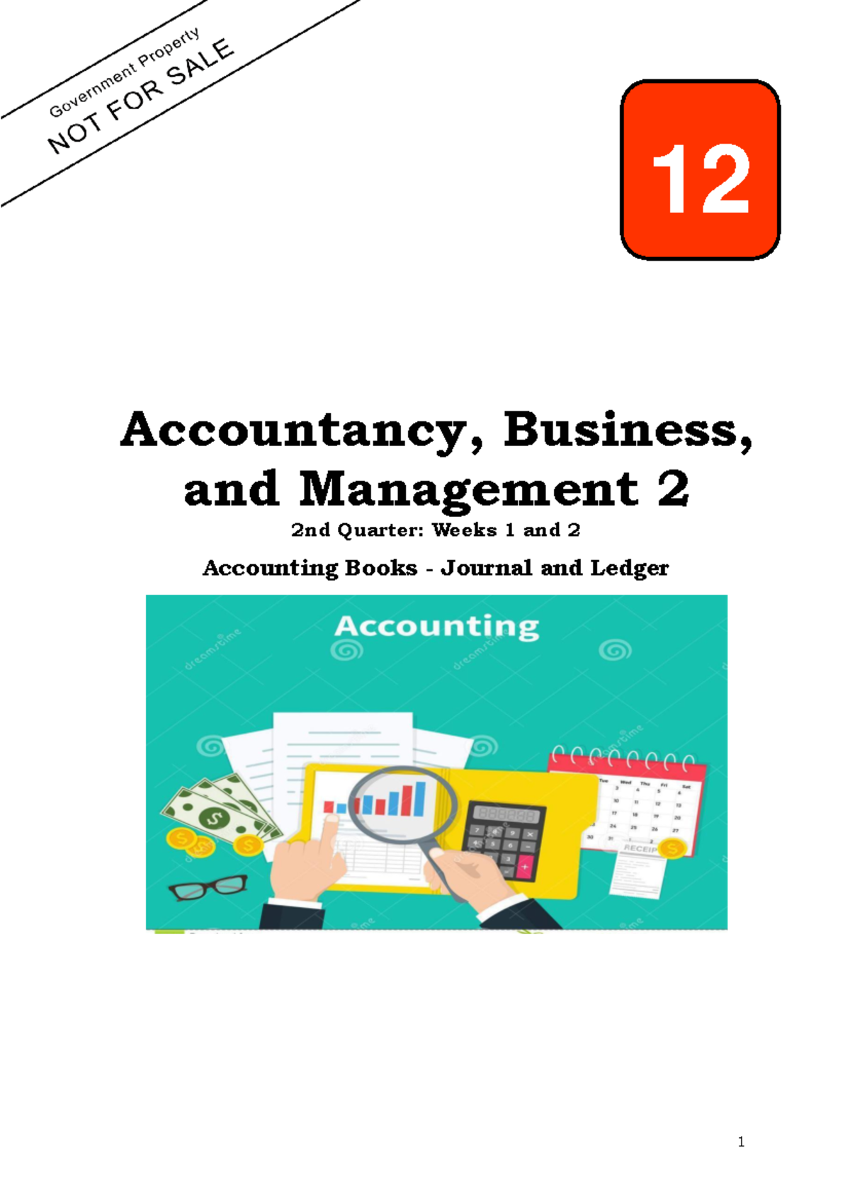 Fundamentals of Accountancy, Business 2: Q2 Module Weeks 1-2 Notes ...