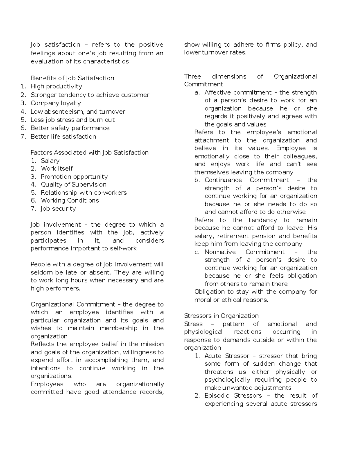 Work Place Emotions: Understanding Job Satisfaction & Stress Management ...
