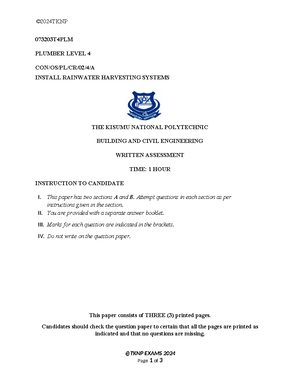 Plumbing theory - lecture notes - PLUMBING Introduction of Plumbing It ...