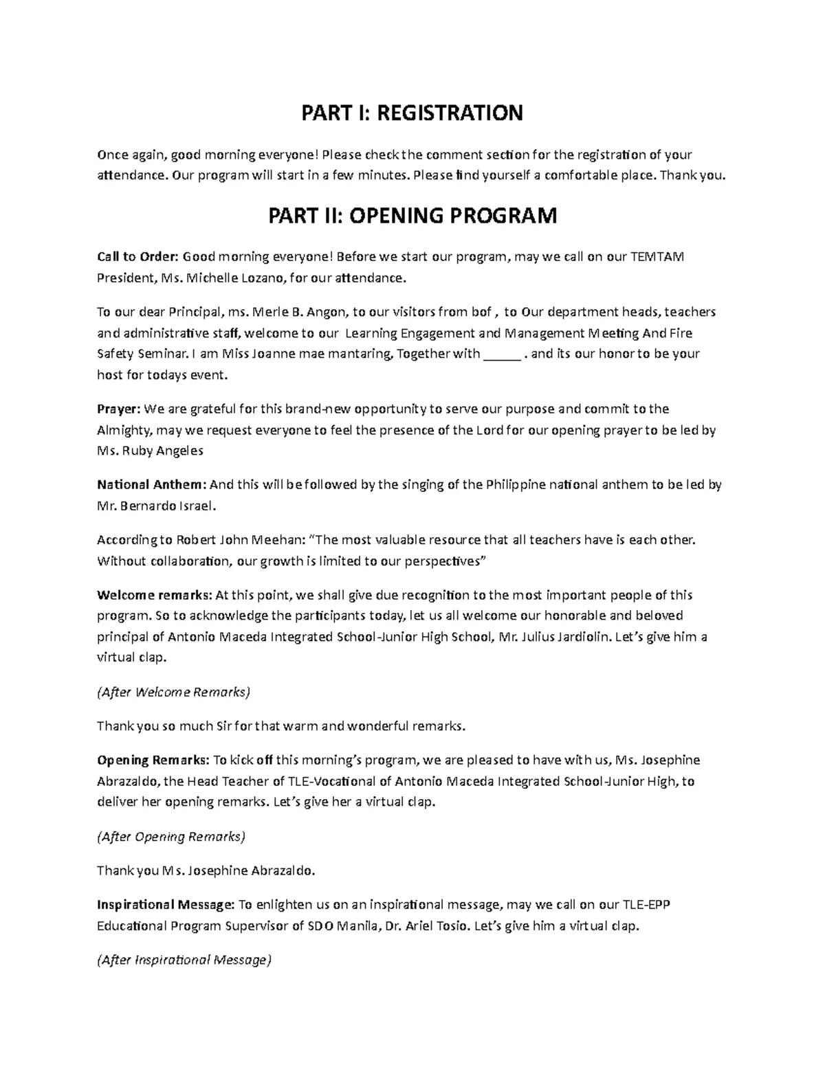 Brigada Eskwela 2022 Solicitation Letter ...