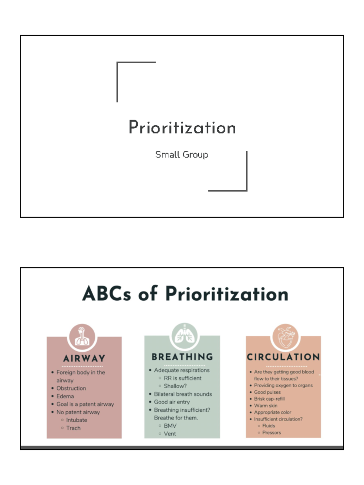 Priority - Prioritization Small Group NCLEX Question The nurse is ...