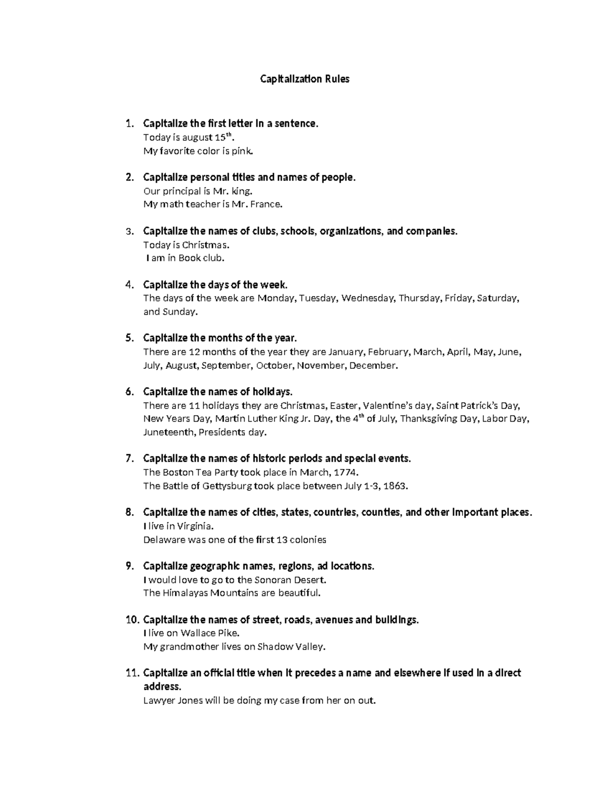 Capitalization Rules: Essential Guide for Programming and Writing - Studocu