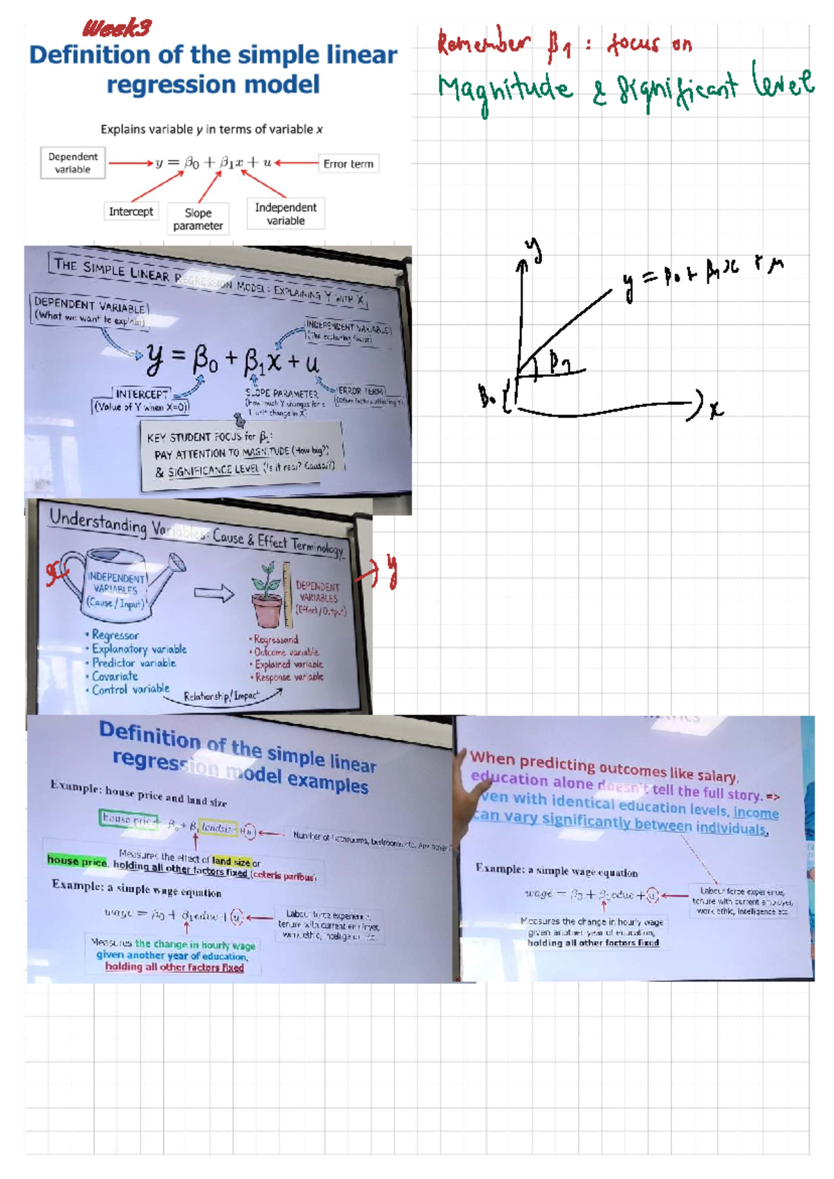 EFM 101: Understanding the Simple Linear Regression Model - Studocu