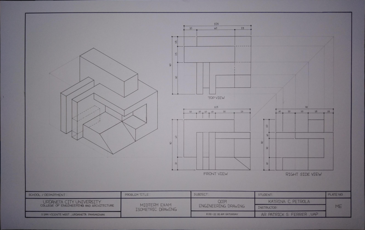 Petrola, Katrina C. - ME - Engineering Drawing and Plans - UCU - Studocu