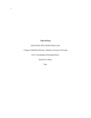 D218 Task 1 - Outline - Personal Development Plan Devon Bogdan College ...