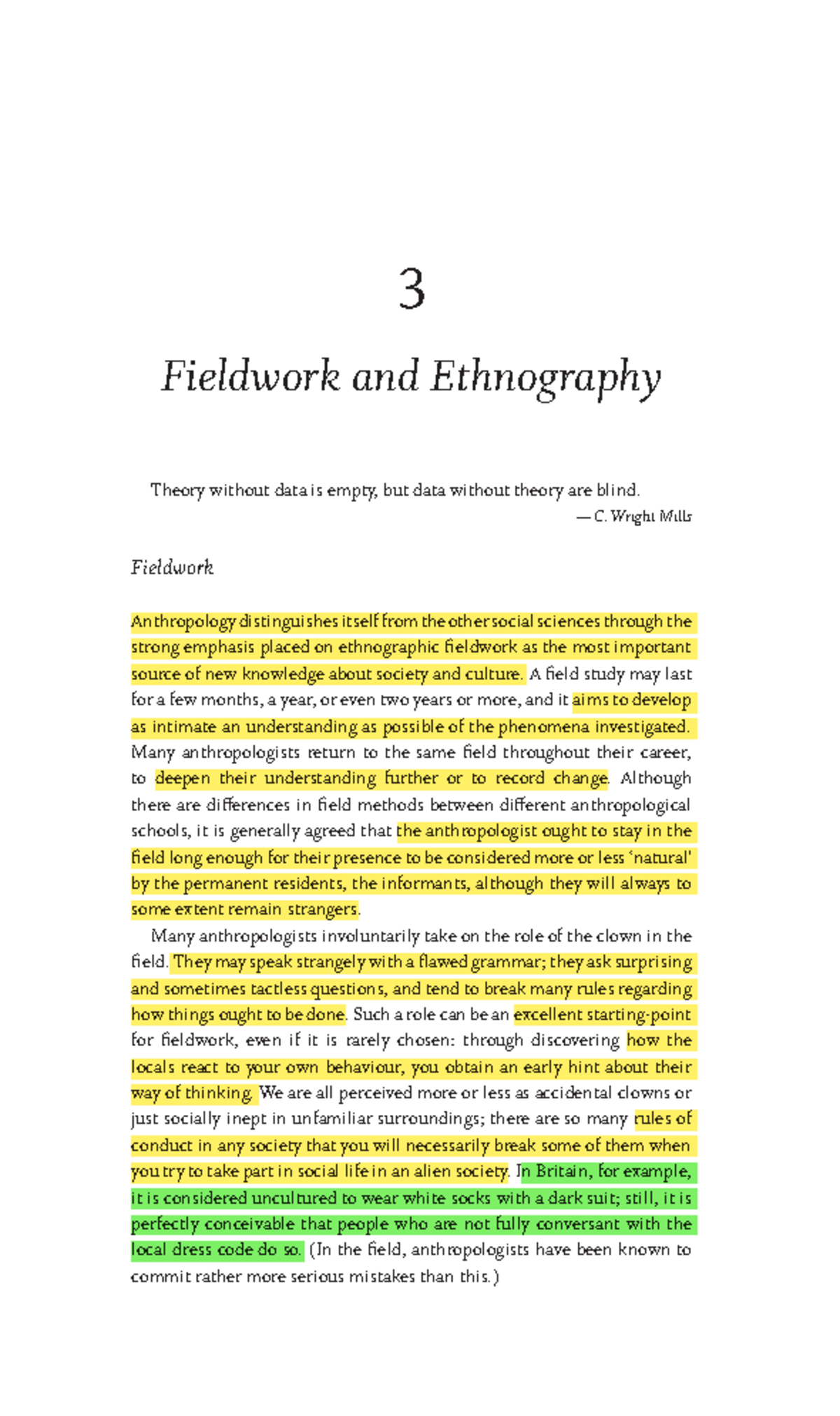 Fieldwork and Ethnography: Insights into Anthropology Methods - Studocu