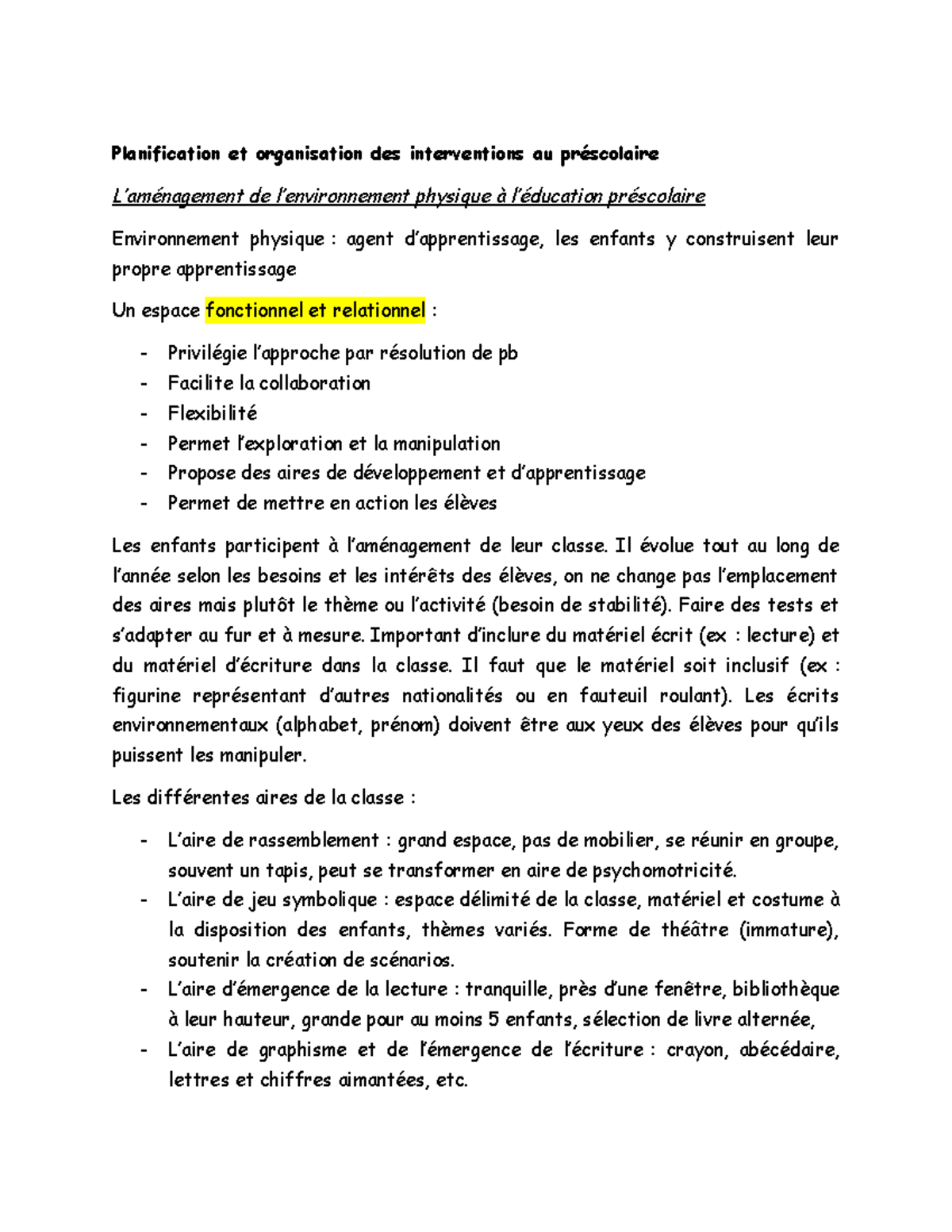 notes de cours 1-2 - Planification et organisation des interventions au ...