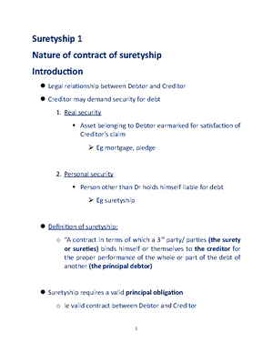 Chapter 3 - Law of Contract - Chapter 3: Basis of modern SA law: o Will theory = subjective ...
