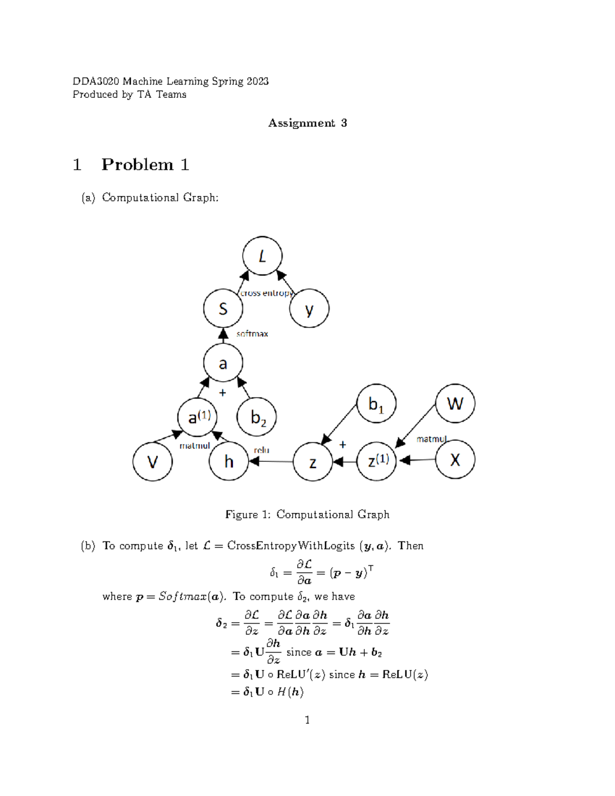DDA3020 Machine Learning Spring 2023 - Assignment 3 Solutions - Studocu
