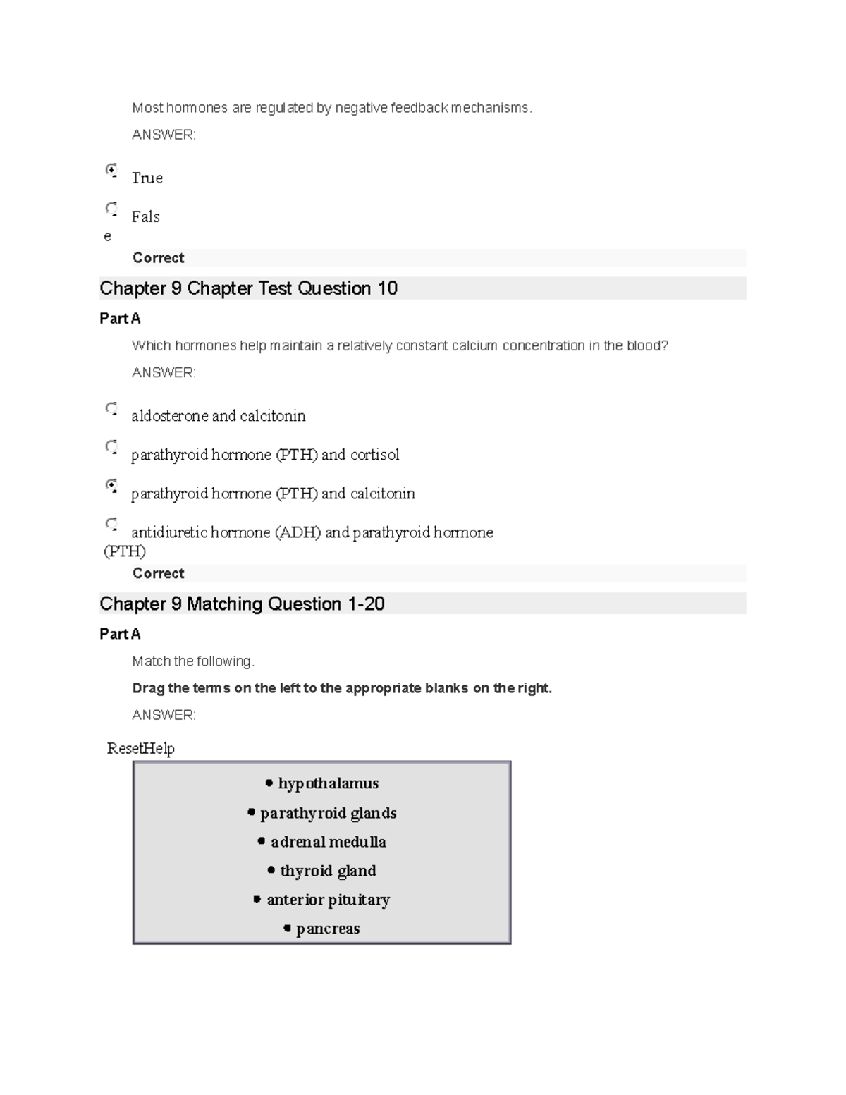 8-1 A&P Lab Module 8 Homework: Hormones & Gland Functions Review - Studocu
