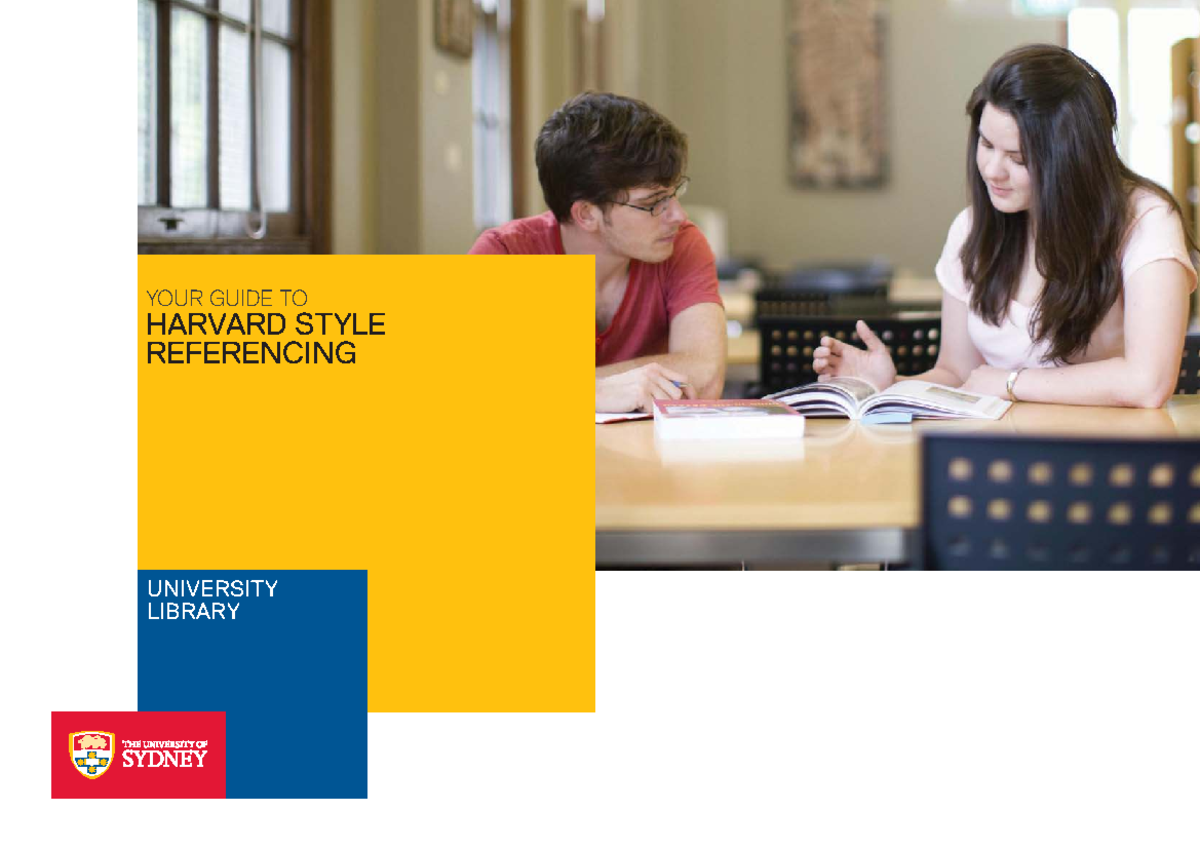 Harvard Style Referencing - YOUR GUIDE TO HARVARD STYLEREFERENCING ...