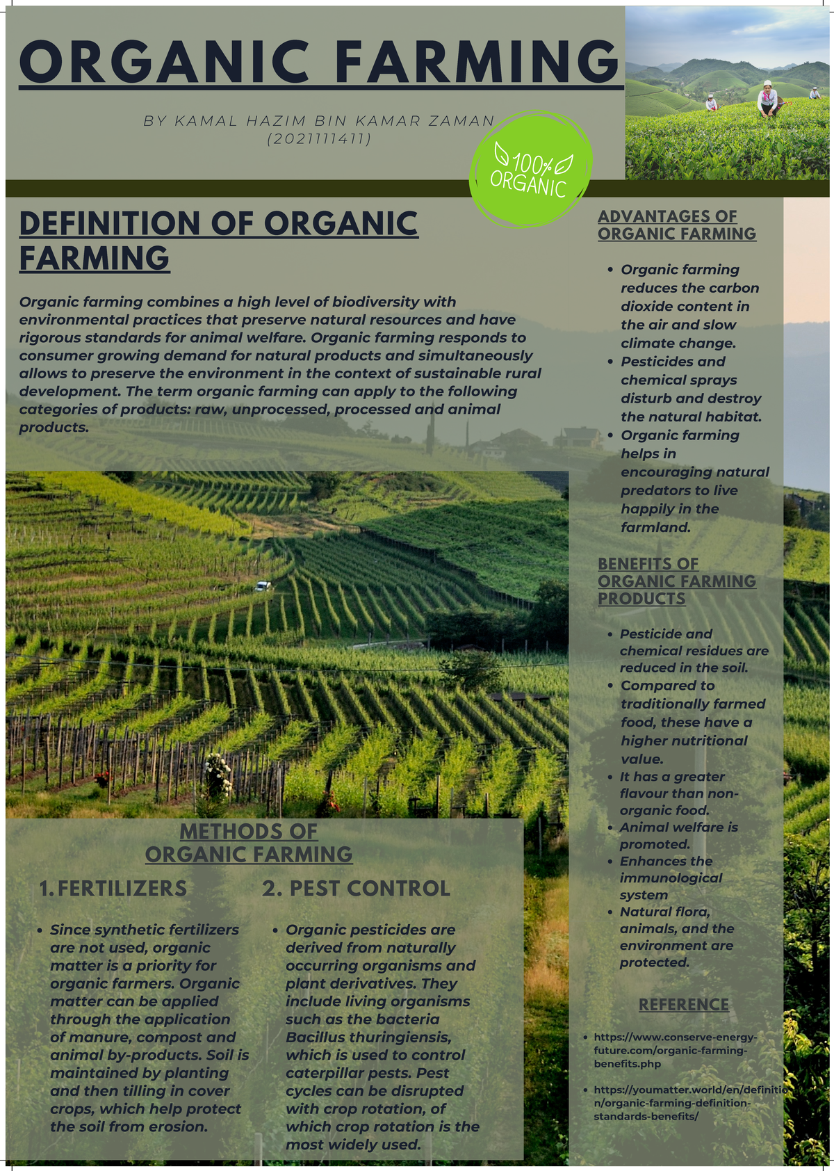 Assignment Poster AGR142: Exploring Organic Farming Benefits and ...