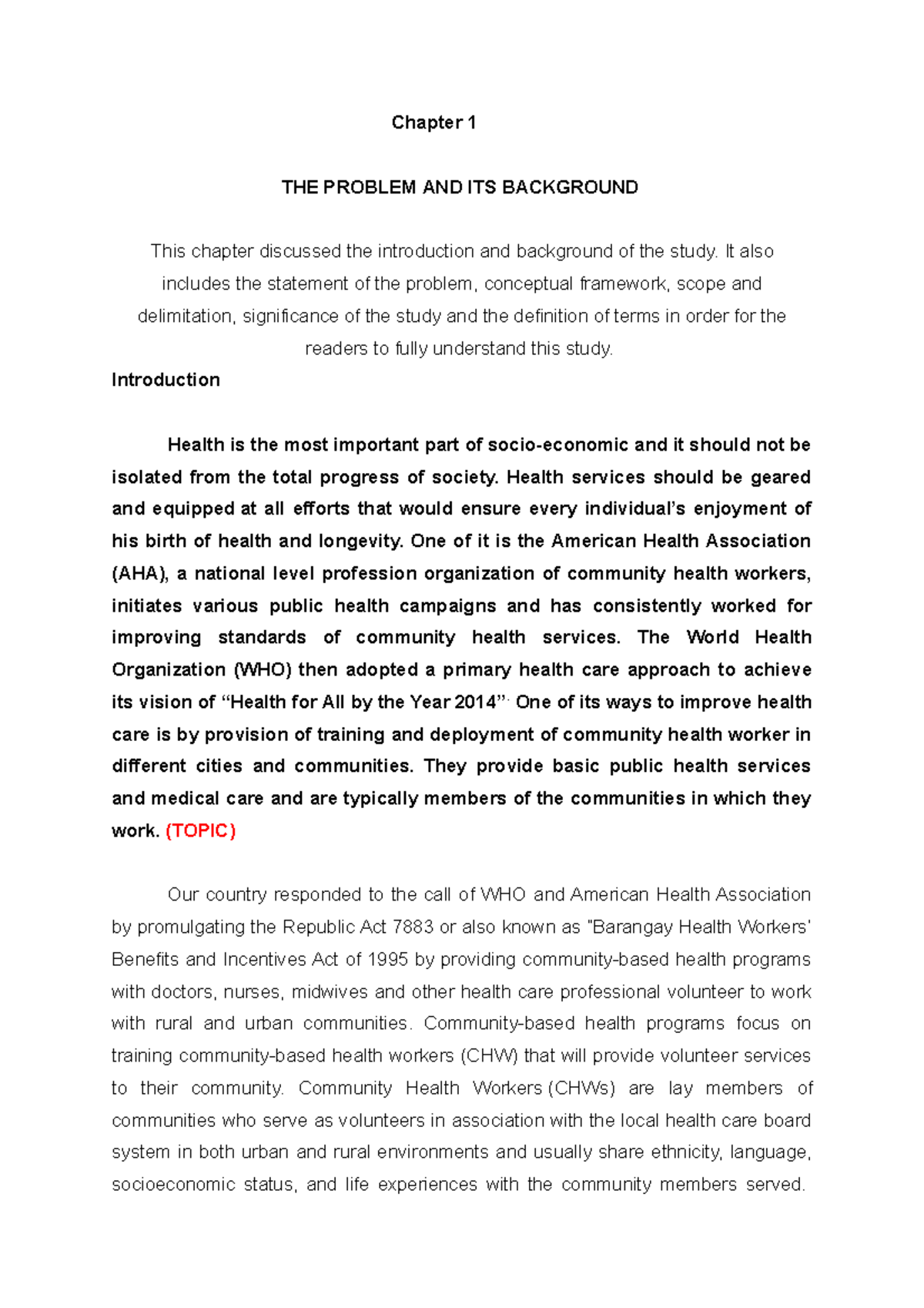 PR2 Chapter 1 Guide - ... - Chapter 1 THE PROBLEM AND ITS BACKGROUND This chapter discussed the ...