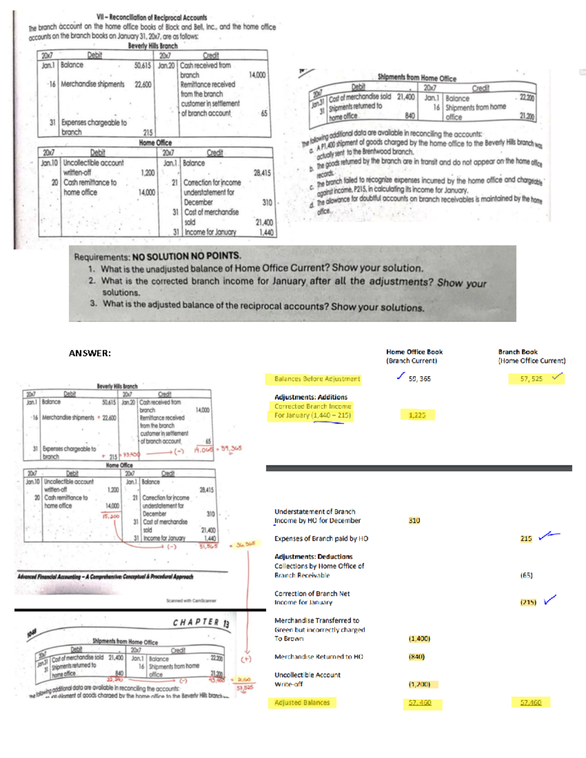 Reconciliation of Reciprocal Accounts: BUS COM Q1 Practice Quiz Notes ...