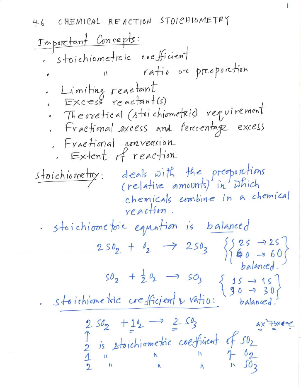 What Is Stoichiometry Of Chemical Reaction