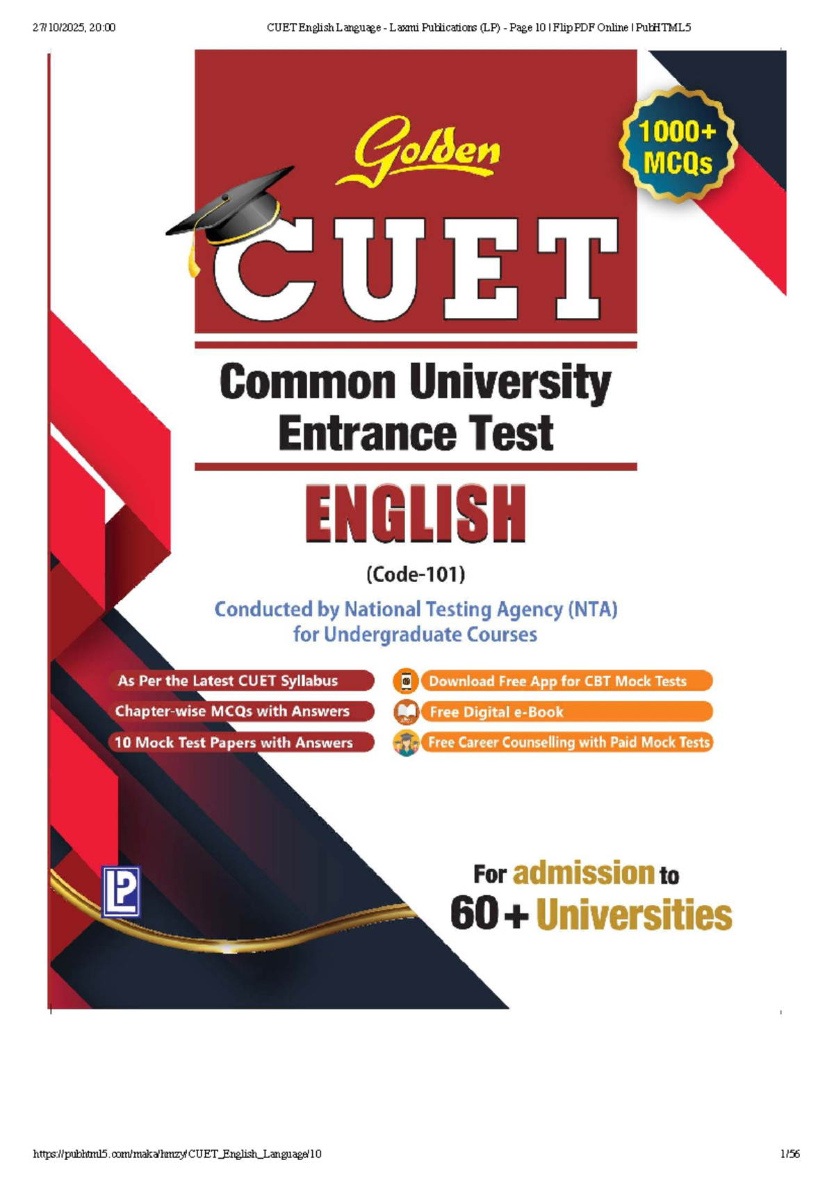 CUET English Language - Laxmi Publications (LP) Page 10 Overview - Studocu