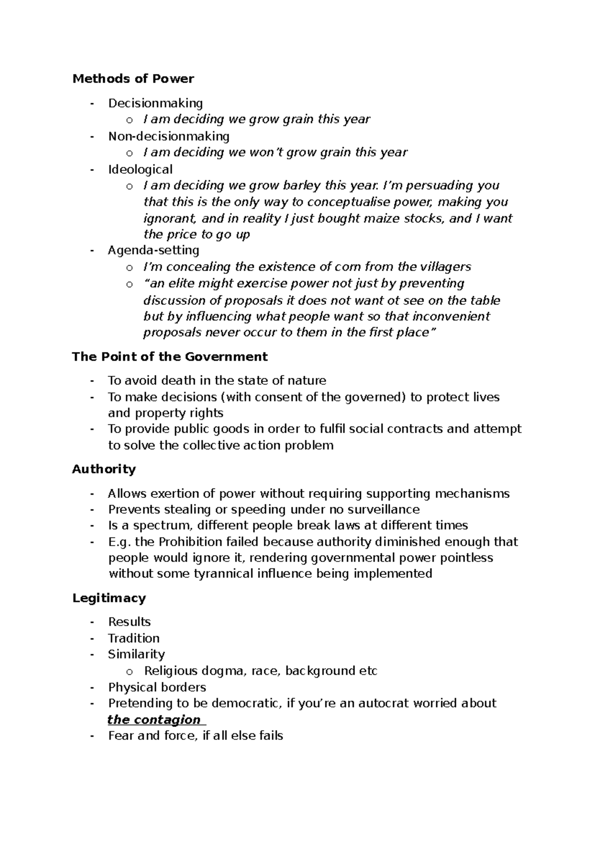 POLS1002 Lecture Summary: Power, Authority, and Democracy Insights ...