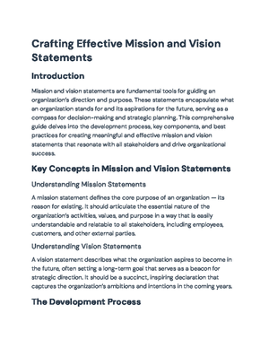 Understanding Mission, Vision, and Values in Organizations: A Guide ...