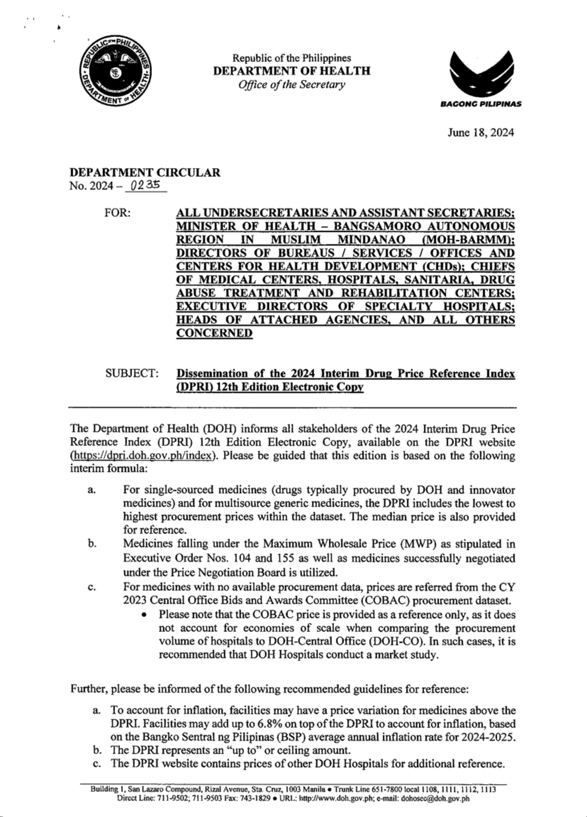 Dc2024-0235 - 2024 Interim Drug Price Reference Index (DPRI) 12th Ed ...