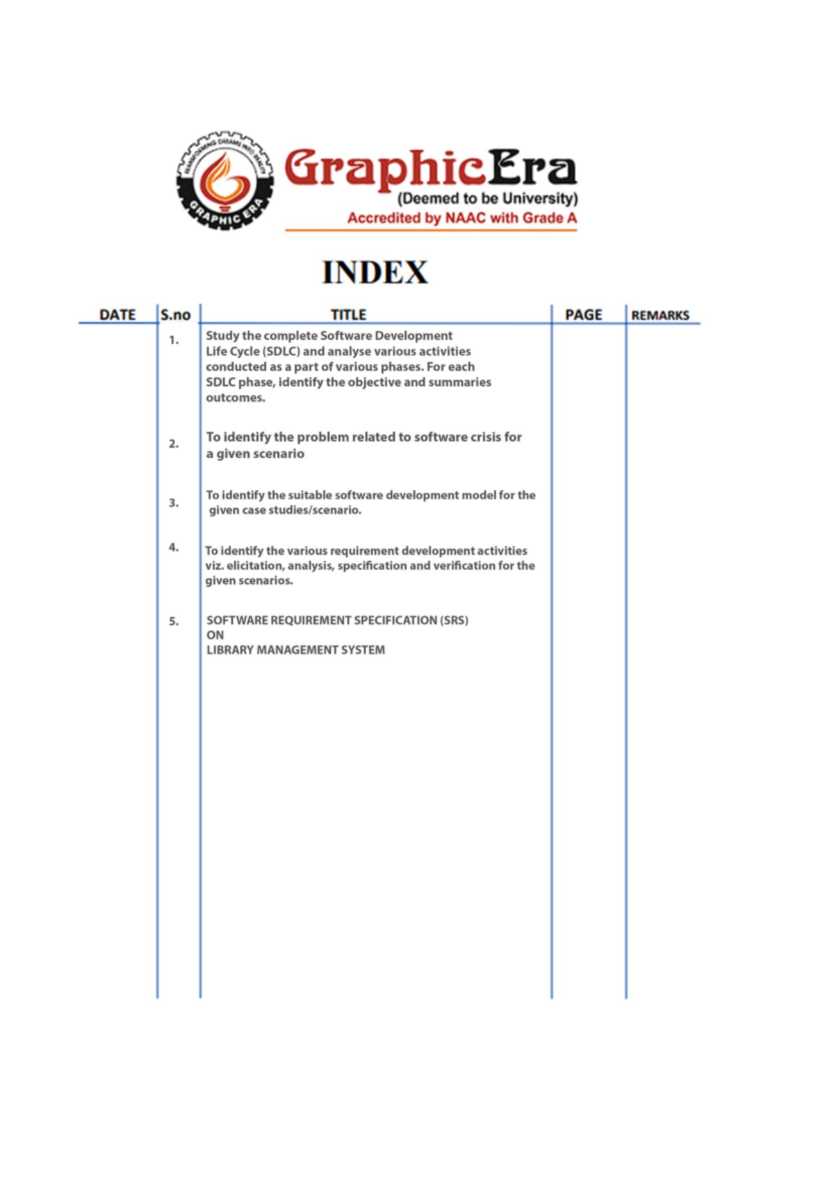Software Engineering Lab: SDLC Analysis and Requirements Development ...