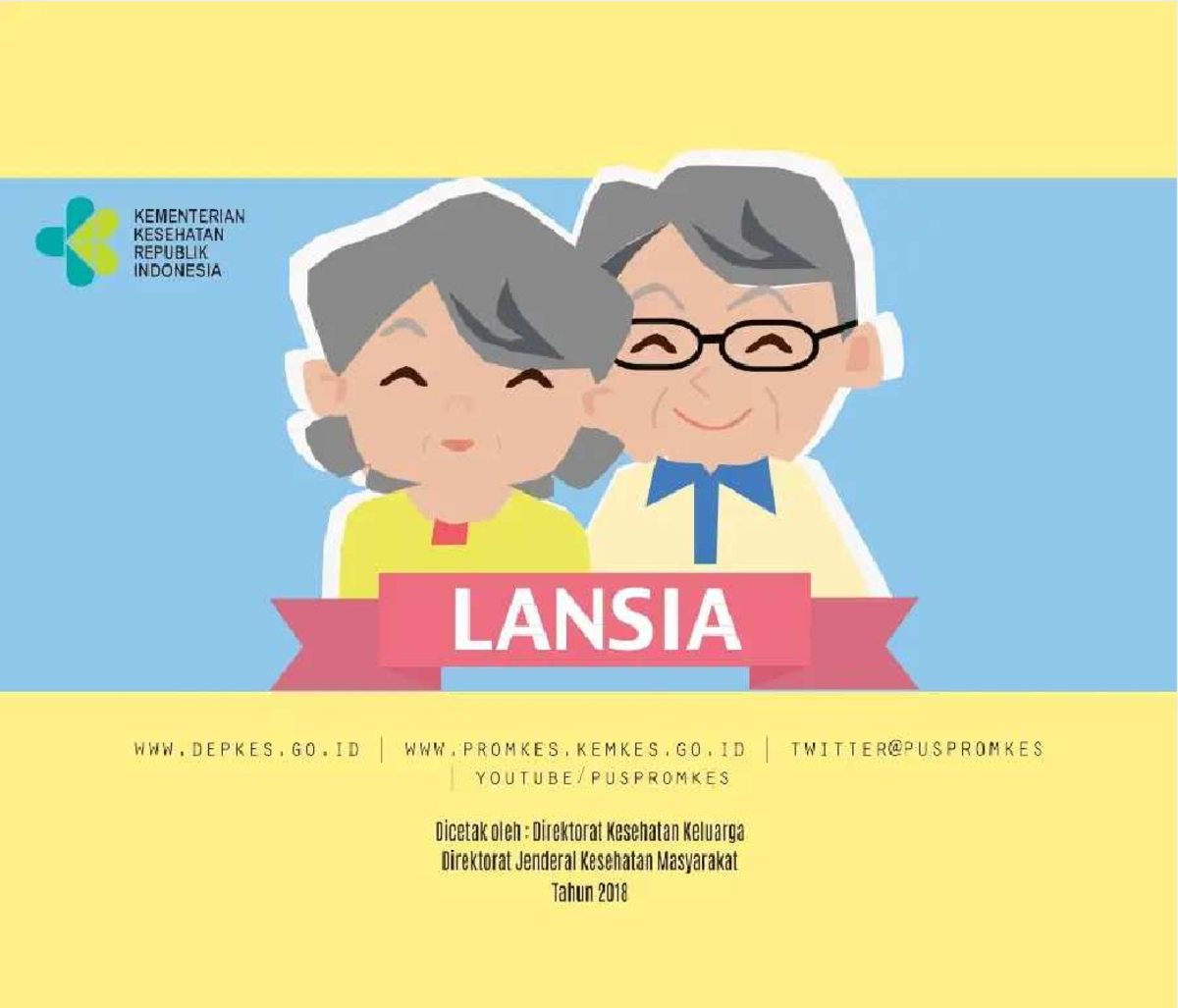 Panduan Penyuluhan Kesehatan Lansia: Lembar Balik dan Materi Penyuluhan ...