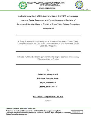 Sample English 4AS Detailed Lesson PLAN Students COPY - Green Valley ...