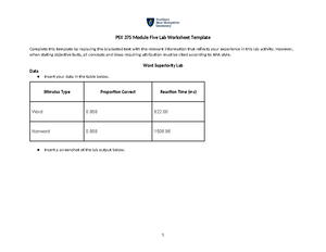 PSY 375 Project One Template - PSY 375 Project One Template Getting to ...