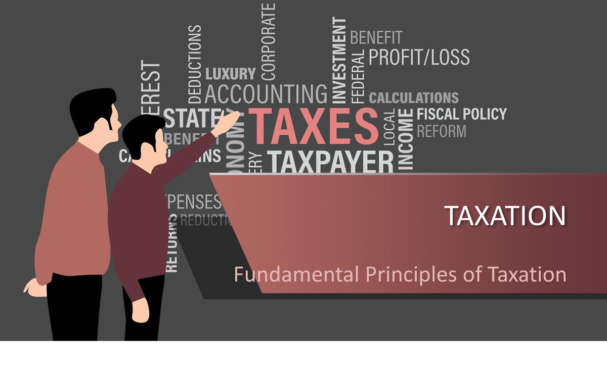 TAXATION 101: Fundamental Principles and Inherent Powers - Studocu