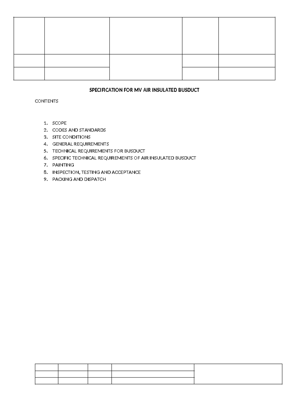 APL-EHIN-100-E-SPEC-6105 - MV Air Insulated Bus Duct Specification ...