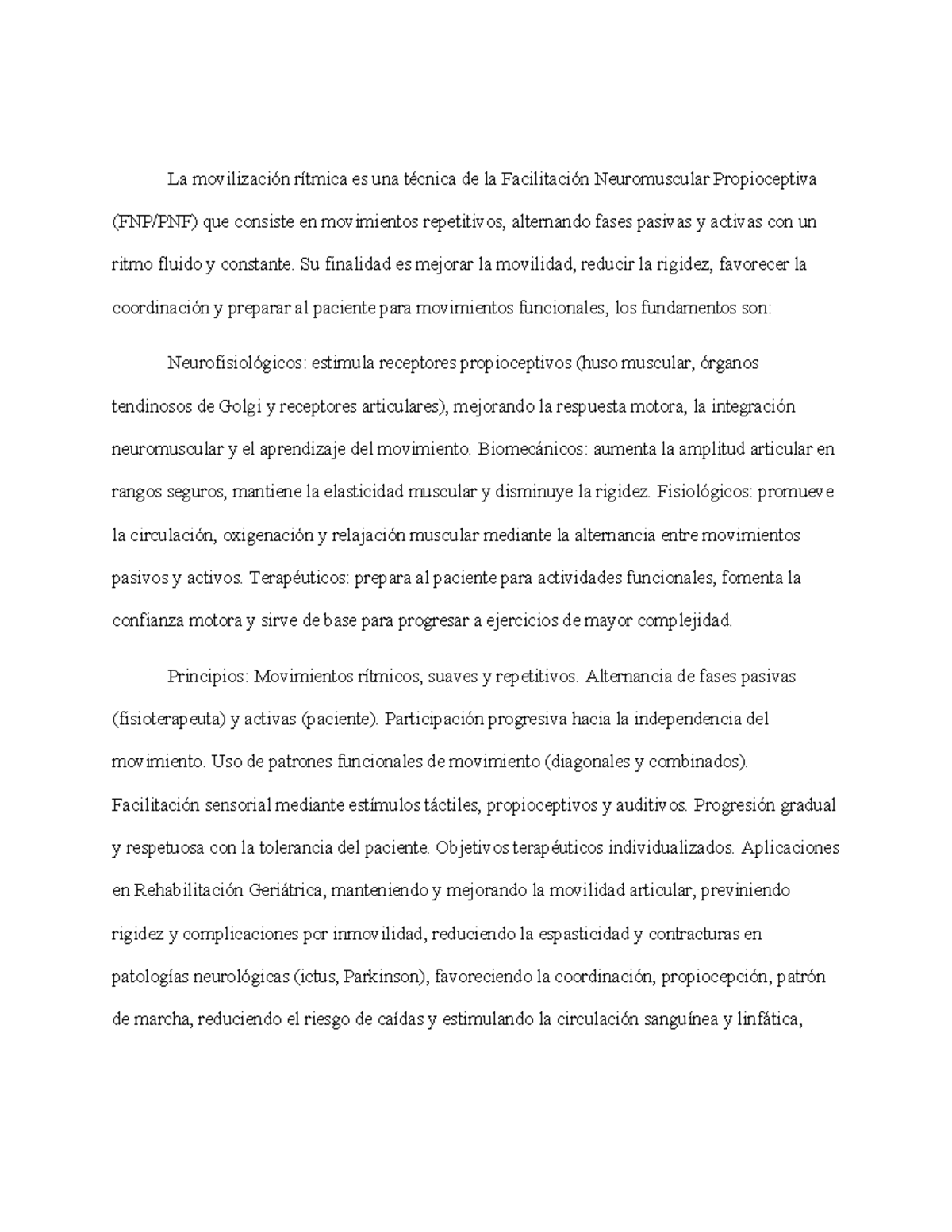 Marco Teórico: Rehabilitación Geriátrica y RMT en Fisioterapia - Studocu