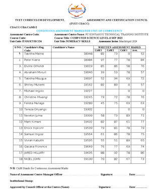ICT Occupational Standards Level 5 - TVET CURRICULUM DEVELOPMENT ...