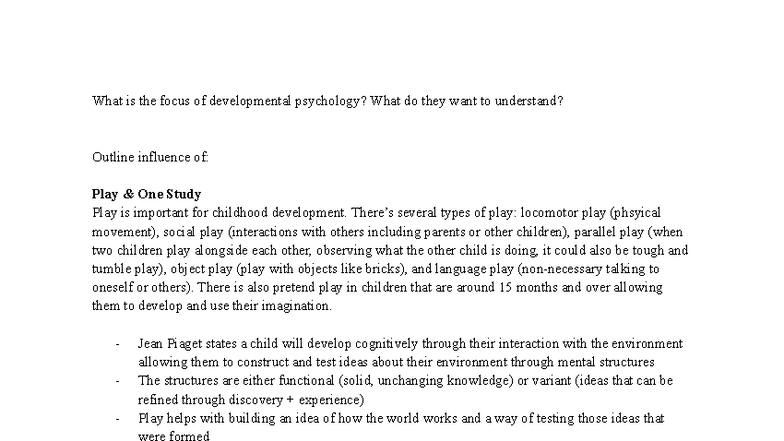 IB Psychology Exam Prep: Developmental Psychology Focus and Key Studies ...