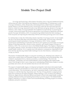 2-2 Project Draft- Proposal of Social Issue - These disciplines help in ...