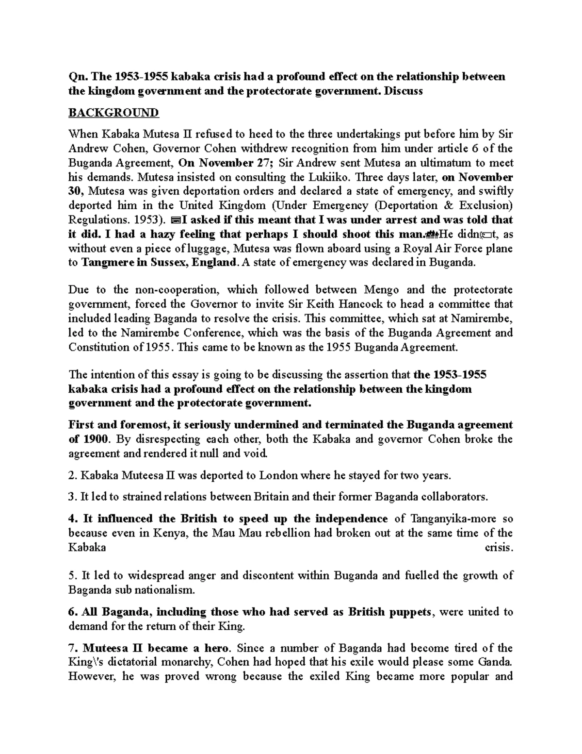 THE Birth OF Political Parties IN Uganda - THE BIRTH OF POLITICAL ...