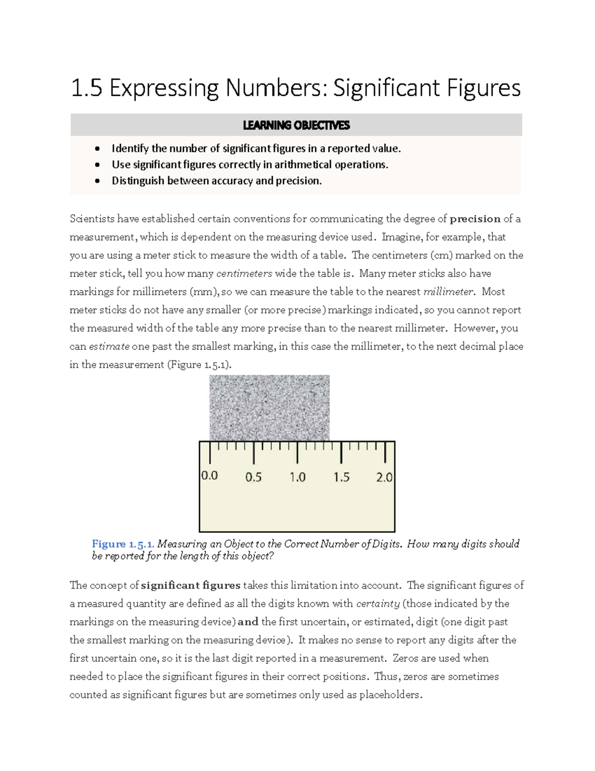 1.5 Significant Figures: Understanding Precision and Accuracy in ...