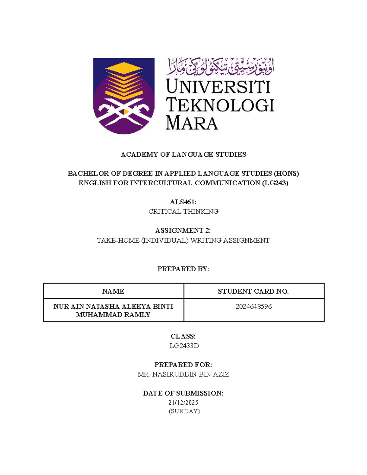 ALS461: Critical Thinking on Sharenting in the Age of AI - Studocu