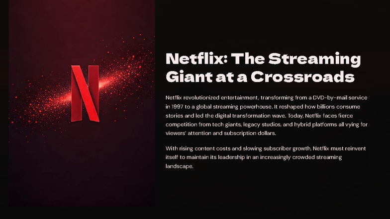 Netflix: The Streaming Giant's Evolution and Future Challenges - Studocu