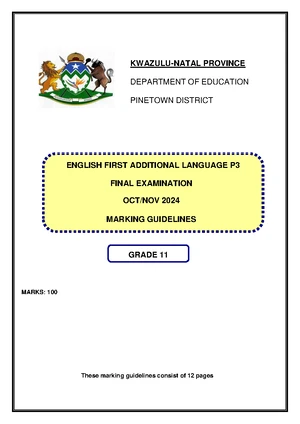 Amended English FAL P1 September 2024 Grade 12 Guidelines ( Final)-1 ...