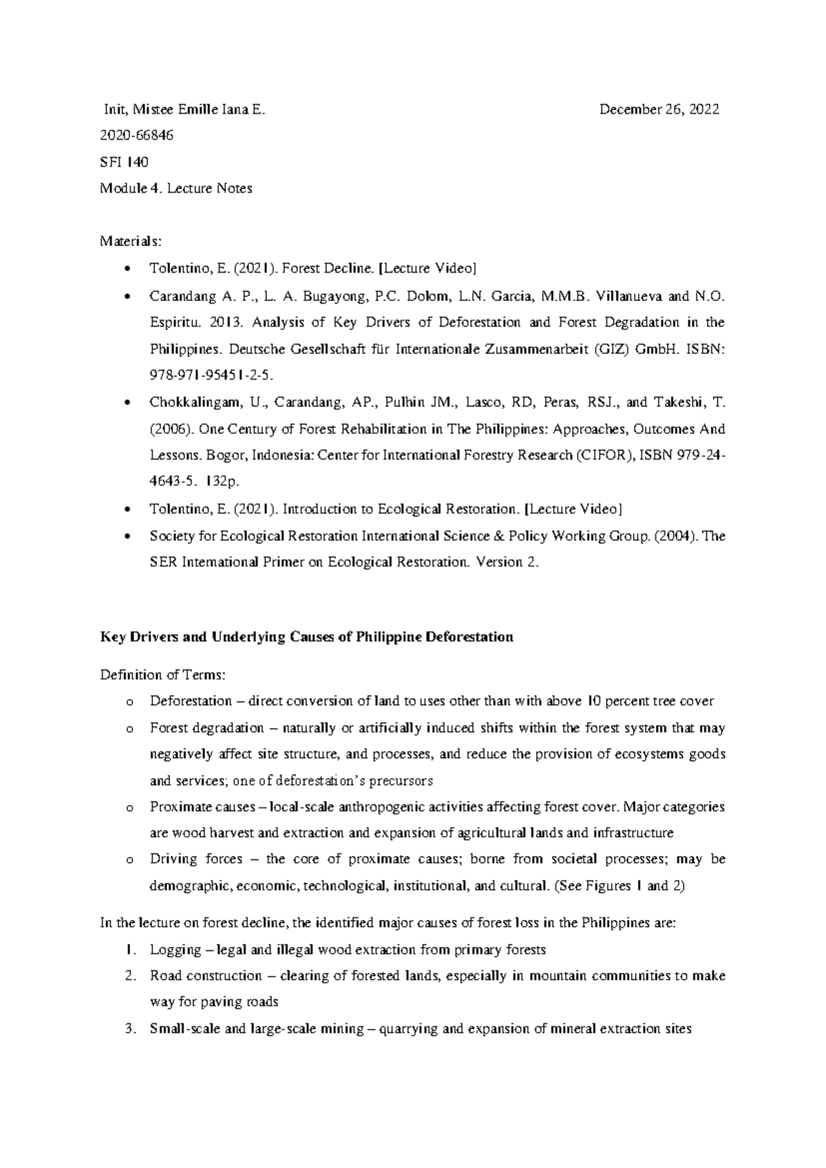 LN#4 Init Lect - notes - Init, Mistee Emille Iana E. December 26, 2022 ...