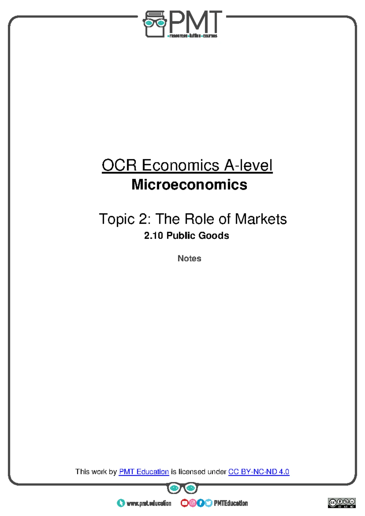 OCR A-level Economics: Microeconomics - Demand Notes - Studocu