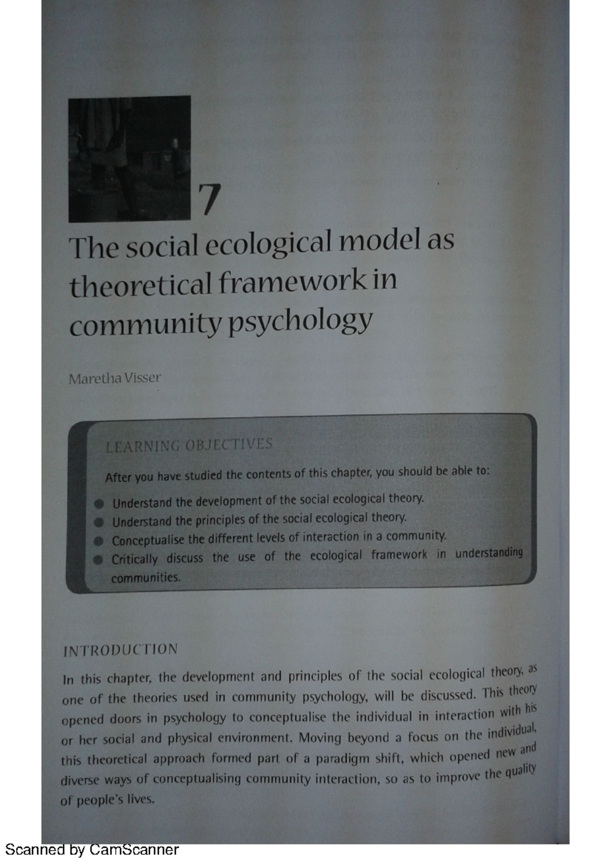 PR AR 7 Social Ecological Model: Key Concepts and Glossary - Studocu