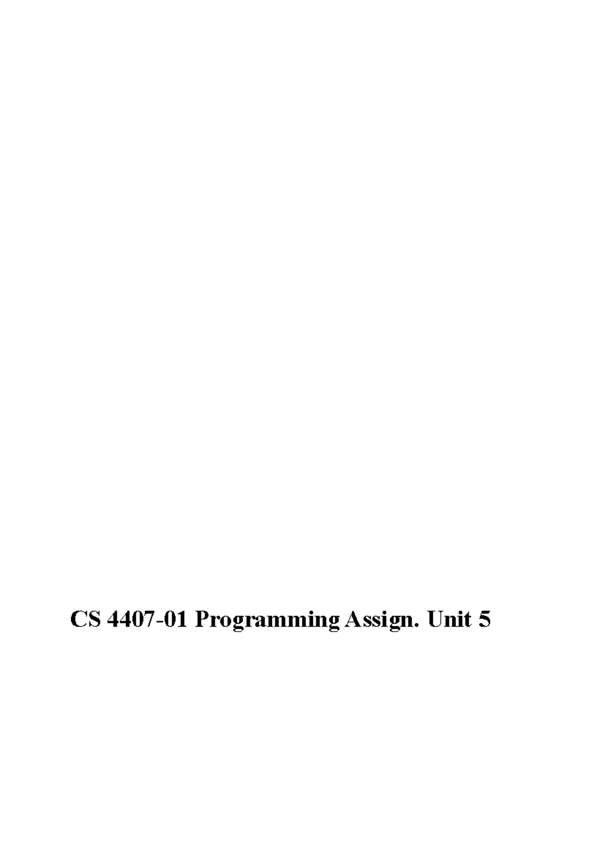 CS 4407-01 Programming Assignment: Decision Tree Creation Guide - Studocu