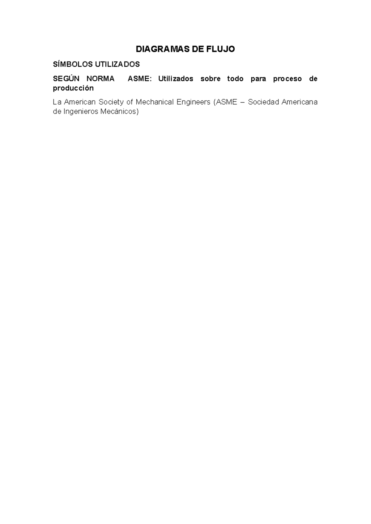 Unidad 2: Diagramas de Flujo y Símbolos según Normas ASME y ANSI - Studocu