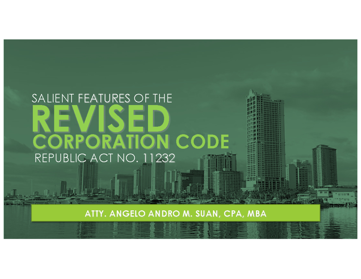 SRC RULE 68 - src rule 68 and its amendments - SALIENT FEATURES OF THE ...